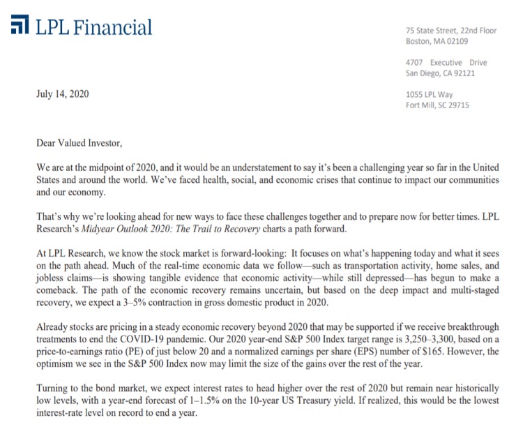 Client Letter | Midyear Outlook 2020 | July 14, 2020 - Romero Wealth ...